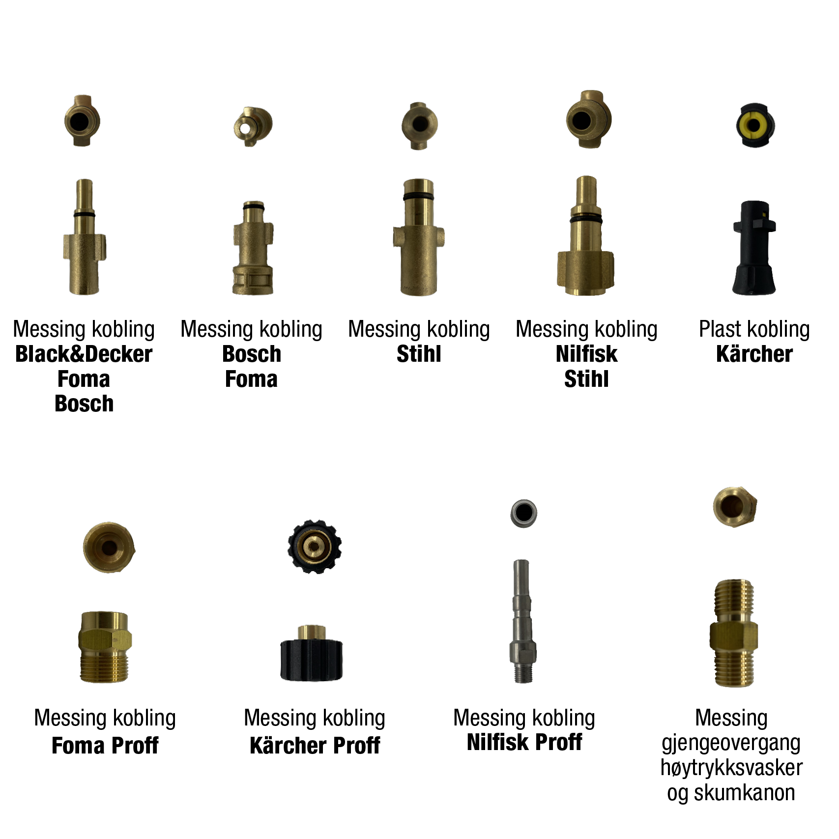 Plast kobling til Kärcher høytrykksvasker og skumkanon - Ditec.shop